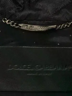 Dolce & Gabbana Hooded Leather Jacket