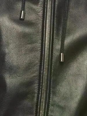 Dolce & Gabbana Hooded Leather Jacket