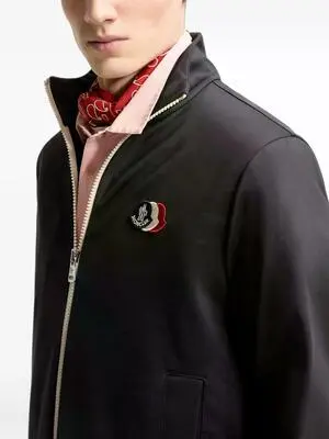 Moncler Logo-patch Zip-up Sweatshirt - Blue