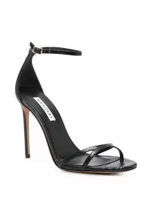 AQUAZZURA Nuda Snakeskin-effect Heeled Sandals