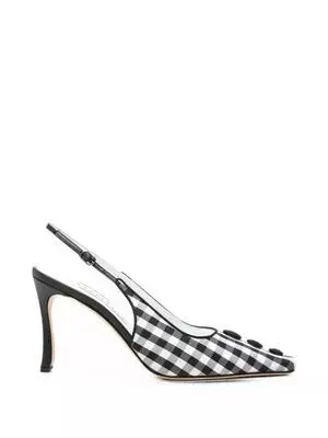 Manolo Blahnik Alexa Check-pattern Heeled Pumps