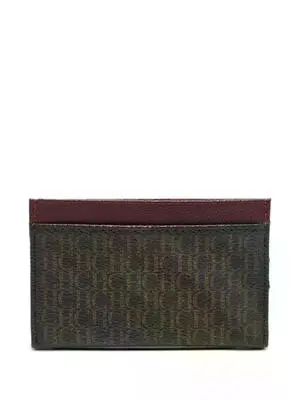 Carolina Herrera Monogram-print Card Holder - Brown