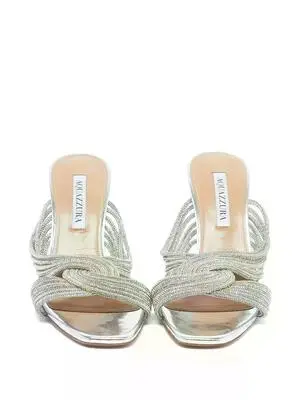 AQUAZZURA Gatsby Crystal-embellished Sandals
