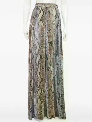 Just Cavalli Snakeskin Print Palazzo Pants