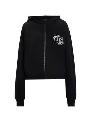 Dolce & Gabbana Logo Patch Zip-up Hoodie