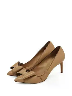 FERRAGAMO Bow Detail Pointed-toe Pumps