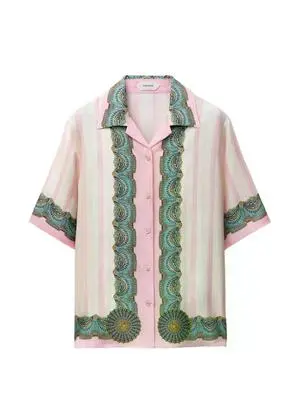 Versace Printed Silk Twill Shirt
