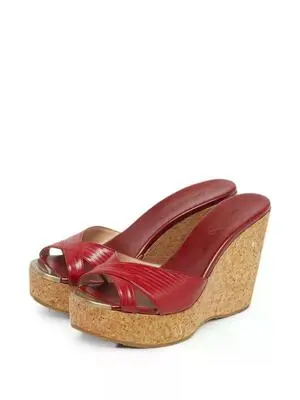 JIMMY CHOO Prima Wedge Sandals