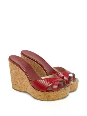 JIMMY CHOO Prima Wedge Sandals
