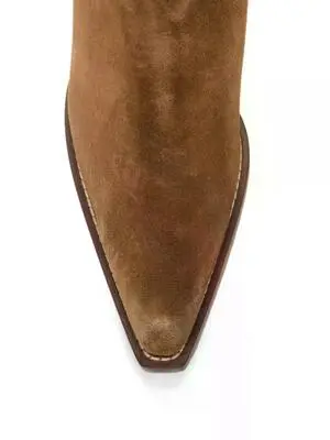 Khaite Clive Suede Cowboy Boots