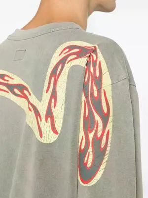 EVISU Printed Long-sleeve T-shirt