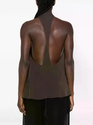 TOM FORD Sleeveless Bow Detail Halterneck Top