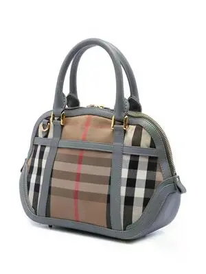 Burberry Canvas Bridle Orchard Satchel - Brown