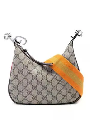 Gucci Small Attache Crossbody Bag In Gg Supreme Canvas