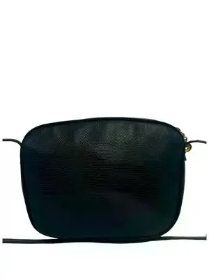 FERRAGAMO Lizard Embossed Leather Vara Crossbody Bag