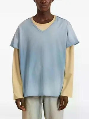 FOUND Distressed Sunfade-wash T-shirt