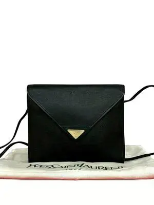 Saint Laurent 20th Century Leather Crossbody Bag - Black