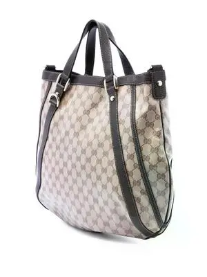 Gucci Gg Crystal Abbey D-ring Convertible Tote Satchel - Neutrals