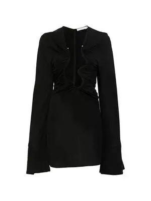 Christopher Esber Salacia Ruched Mini Dress - Black