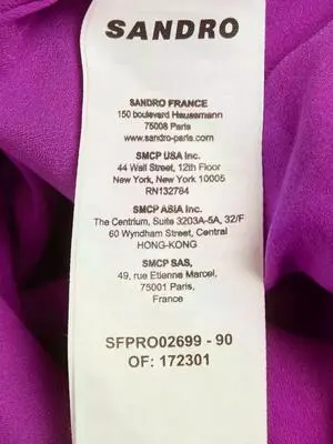 Sandro V-neck Mini Dress