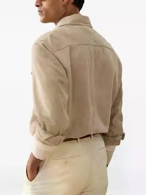 Ralph Lauren Purple Label Purple Label Cargo-pocket Suede Jacket