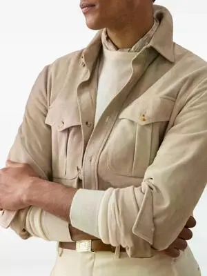 Ralph Lauren Purple Label Purple Label Cargo-pocket Suede Jacket