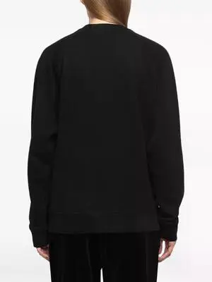 Zadig&Voltaire Cotton "voltaire Paris" Embroidered Sweatshirt - Black