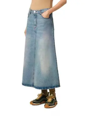AMI Paris A-line Cotton Skirt