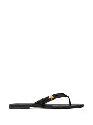 Tory Burch Romy Leather Flip-flop Sandals