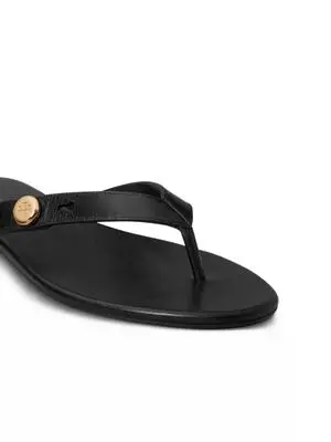 Tory Burch Romy Leather Flip-flop Sandals