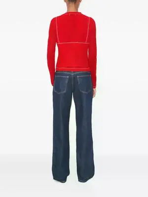 Tory Burch Cotton And Nylon Mesh Cardigan