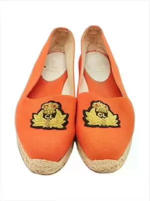 CHRISTIAN LOUBOUTIN Gala Embroidered Crest Espadrilles