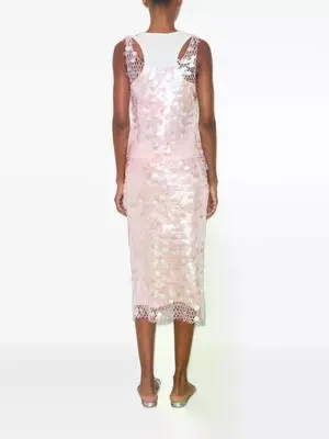 Tory Burch Sequin Mesh Skirt - Pink