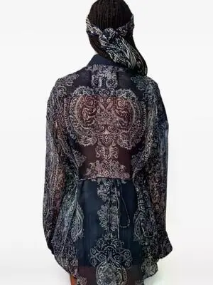 R13 Abstract-bandana Print Shirt