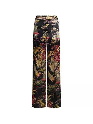 Etro Printed Satin Trousers