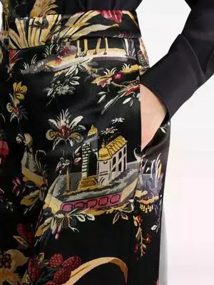 Etro Printed Satin Trousers