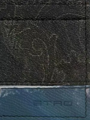Etro Arnica Card Holder With Leather Insert