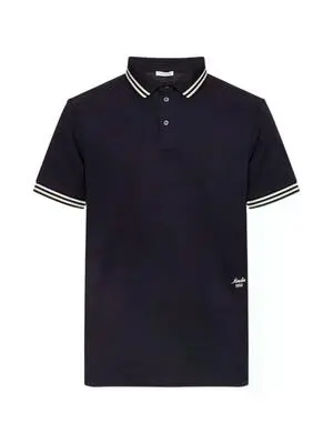 Moncler Logo-embroidered Polo Shirt - Blue