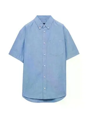 Prada Chambray Short-sleeve Shirt - Blue