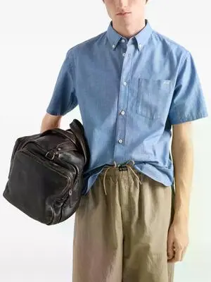 Prada Chambray Short-sleeve Shirt
