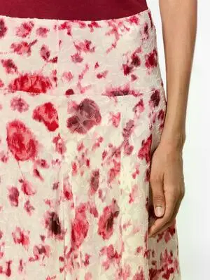 Isabel Marant Étoile Hilza Floral-print Silk-blend Maxi Skirt - Neutrals