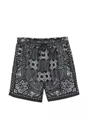 Amiri Ma Check Shorts - Black