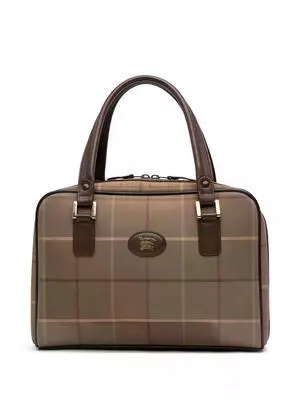 Burberry Vintage Check Canvas Handbag - Brown
