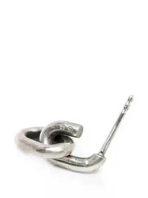 Werkstatt:München Tone Anchor-link Drop Earrings - Silver