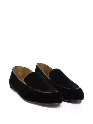 TOM FORD Velvet Loafers With Piping Detail