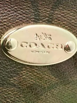 COACH VINTAGE Signature Monogram Clutch Bag