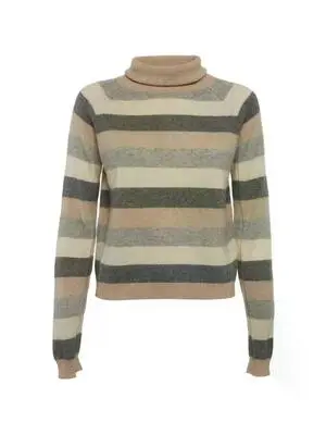 Max Mara Striped Cashmere Sweater