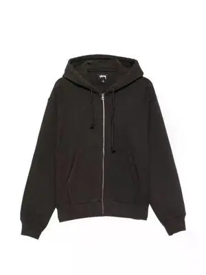 StÜssy Zip-up Hoodie - Black