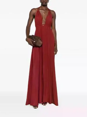 MOUTAKI Halterneck Maxi Dress