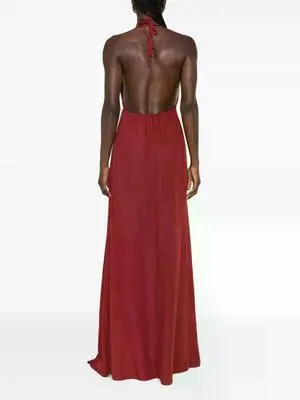 MOUTAKI Halterneck Maxi Dress